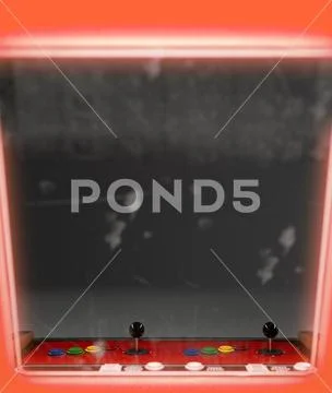 Vintage Arcade Machine Outward Viewpoint: Graphic #101317457