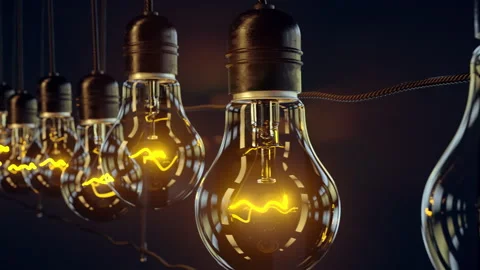 Vintage Bulb Filament Animation | Stock Video | Pond5