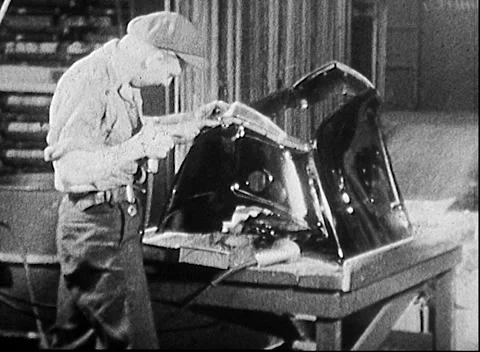 Vintage Car Manufacturing: Inside a 1930... | Stock Video | Pond5