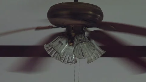 Vintage ceiling fan spinning | Stock Video | Pond5