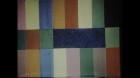 Vintage color bars test pattern with the... | Stock Video | Pond5