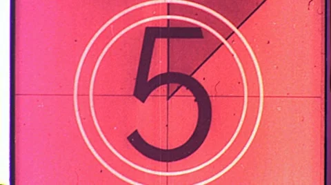 VINTAGE COUNTDOWN Color Test Girl Number... | Stock Video | Pond5
