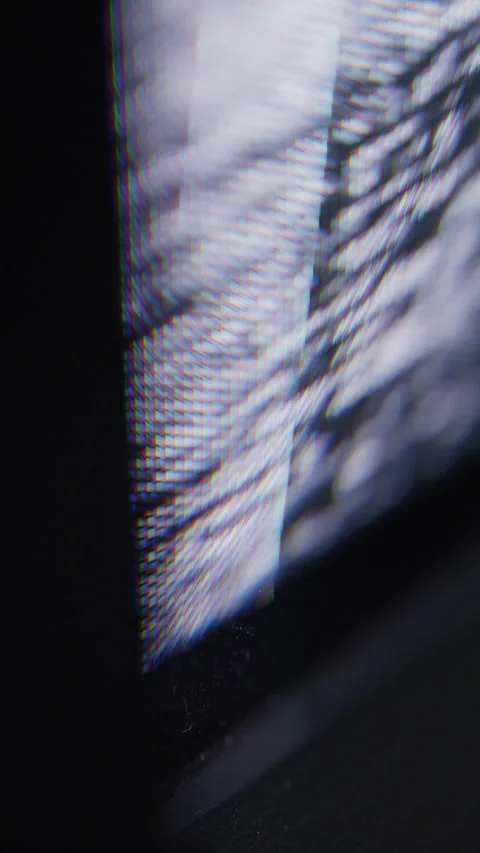 Vintage CRT TV Screen Static And VHS Gli... | Stock Video | Pond5
