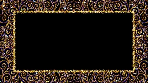 Christmas Border Alpha Channel Stock Video Footage | Royalty Free ...