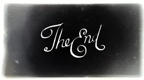 vintage end film negative include alpha | Stock Video | Pond5