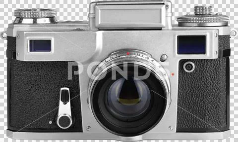 Vintage film camera. isolated on a transparent background ~ Hi Res ...