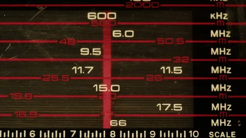 Vintage FM radio, Retro radio tape recor... | Stock Video | Pond5