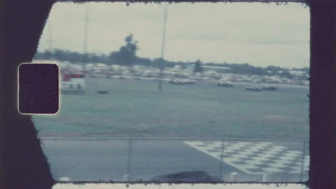 Vintage Footage of Race Cars Racing Arou... | Stock Video | Pond5