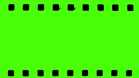 Vintage green screen film strip backgrou... | Stock Video | Pond5
