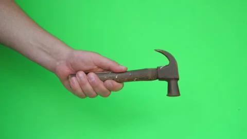Vintage Hammer B on Green Screen Chroma ... | Stock Video | Pond5