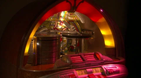 vintage jukebox-wurlitzer-78rpm record p... | Stock Video | Pond5