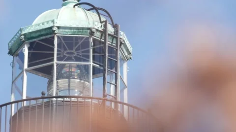 Vintage lighthouse tower, retro light ho... | Stock Video | Pond5