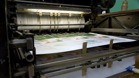 Ancient Printer Stock Video Footage | Royalty Free Ancient Printer ...