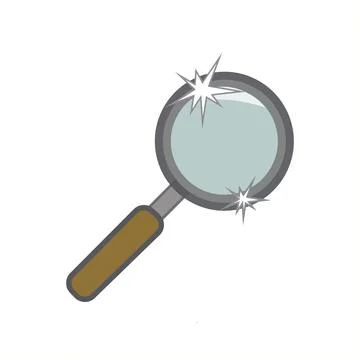 Vintage Magnifying Glass Illustration