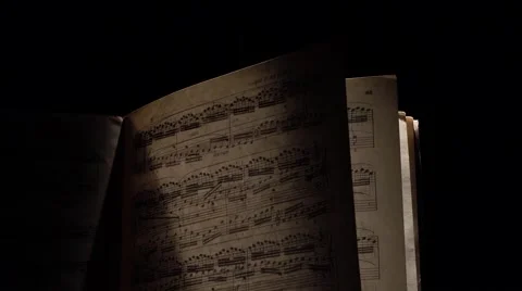 Scrolling Music Notes Staff Stock Video Footage | Royalty Free ...