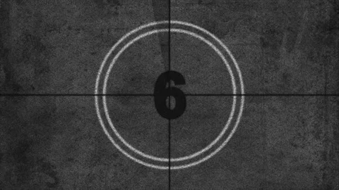 Vintage Old Film Movie Countdown Backgro... | Stock Video | Pond5
