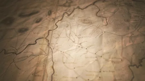 Vintage Old Map Exploration Background | Stock Video | Pond5