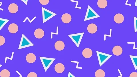 Vintage Pattern Background 80s 90s Shape... | Stock Video | Pond5