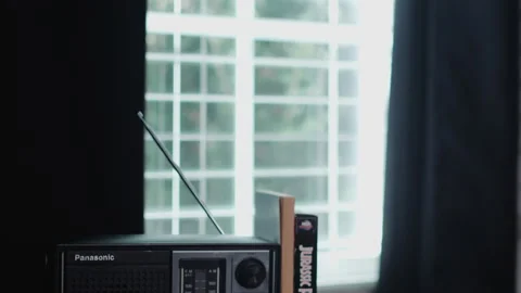 Vintage Radio Sitting on Coffee Table wi... | Stock Video | Pond5