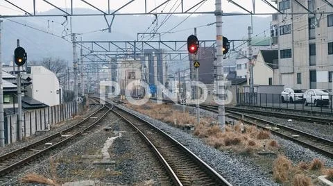 Vintage railroad tracks - Railway train station in Japan ~ Hi Res ...