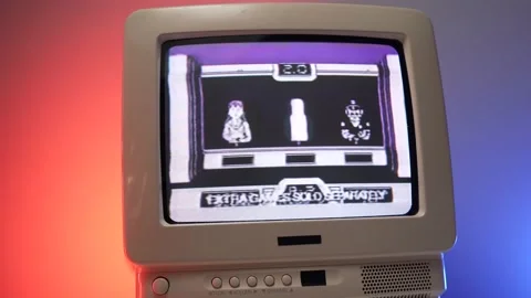 Vintage Retro Nintendo Commercial on Ret... | Stock Video | Pond5