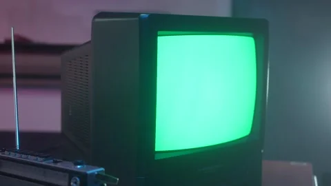 Vintage Retro Television from 80s 90s Wi... | Stock Video | Pond5