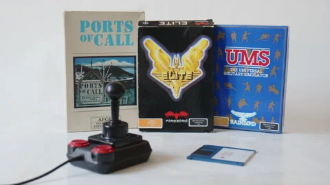 Vintage Retro Video Games Boxes for the ... | Stock Video | Pond5