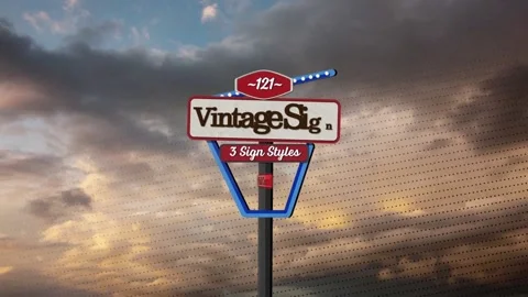Vintage Signs ~ After Effects Project #144613904 | Pond5