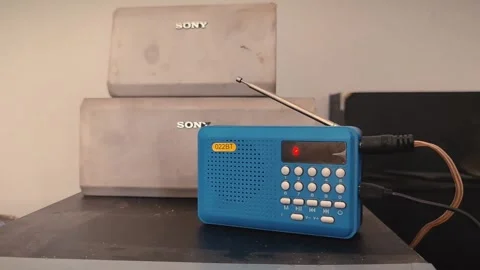Vintage Style Portable Walkman & Radio I... | Stock Video | Pond5