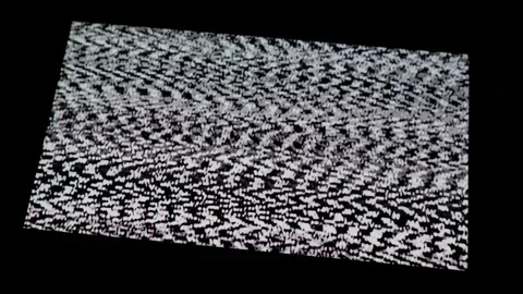 Vintage TV Static Noise Glitch Effect in... | Stock Video | Pond5