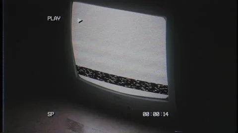 Vintage TV VHS Time Code Old Television ... | Stock Video | Pond5