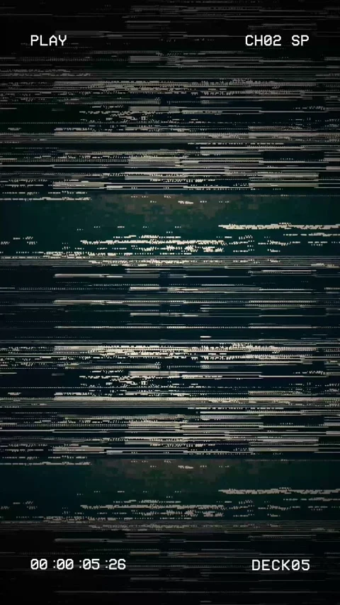 Vintage VHS (Video Home System) defects ... | Stock Video | Pond5