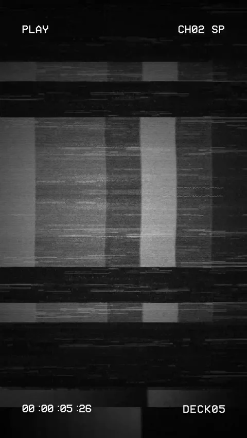 Vintage VHS (Video Home System) defects ... | Stock Video | Pond5