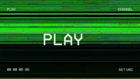 Vintage VHS (Video Home System) defects ... | Stock Video | Pond5