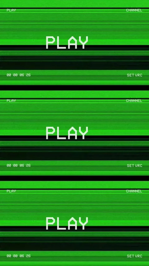 Vintage VHS (Video Home System) defects ... | Stock Video | Pond5