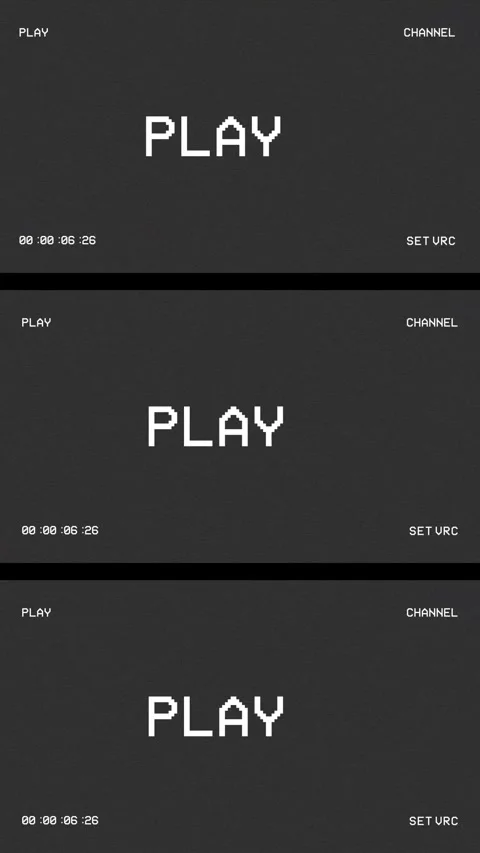 Vintage VHS (Video Home System) defects ... | Stock Video | Pond5