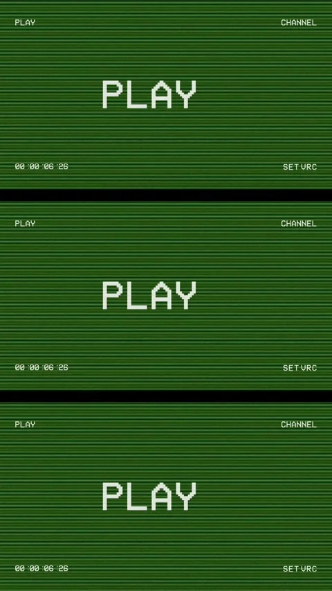 Vintage VHS (Video Home System) defects ... | Stock Video | Pond5