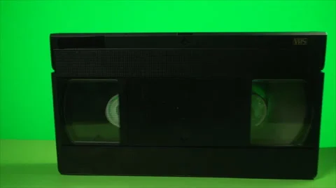Vintage VHS Video Tape, On A Green Scree... | Stock Video | Pond5