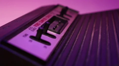 Vintage Video Computer Console TV Game W... | Stock Video | Pond5