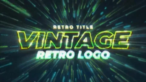 After Effects: VINTAGE VIDEO GAME TITLE AND LOGO #246214783