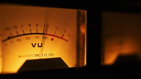 Vintage VU Meter, Audio Recording | Stock Video | Pond5