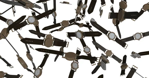 Vintage Watch falling slow motion | Stock Video | Pond5