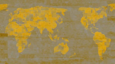 Vintage world map on textured animated b... | Stock Video | Pond5
