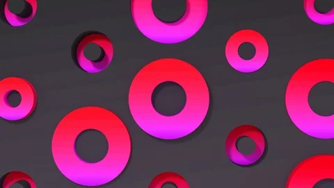 Violet circle 3d shapes geometric animat... | Stock Video | Pond5