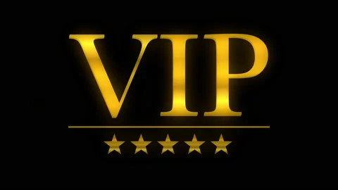 VIP Symbol or Sign Animation on Black Ba... | Stock Video | Pond5