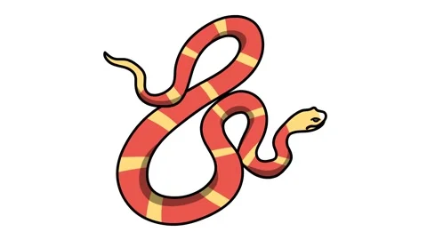 viper snake Sketch and 2d animation, dan... | Stock Video | Pond5