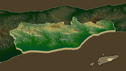 Viqueque - district of East Timor, extru... | Stock Video | Pond5