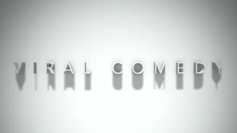 viral comedy 3D title animation white t... | Stock Video | Pond5