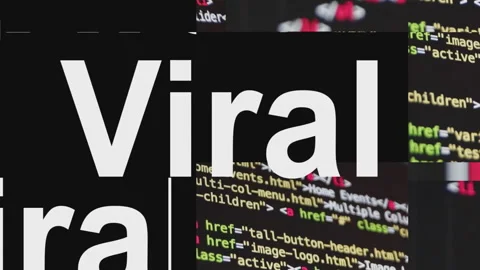 Viral data on the screen glitch effect | Stock Video | Pond5
