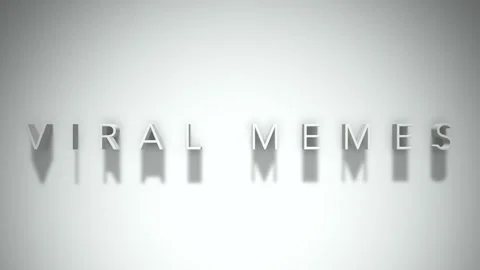 viral memes 3D title animation with shad... | Stock Video | Pond5